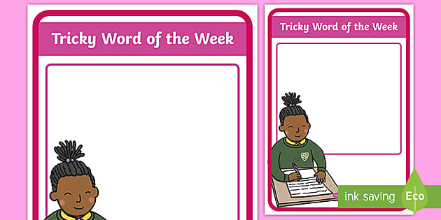 Tricky Word of the Week Display Poster (teacher made)