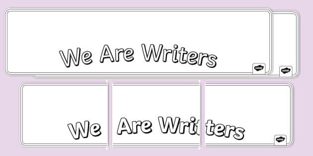 We Are Writers Collaborative Drawing Display Banner Twinkl