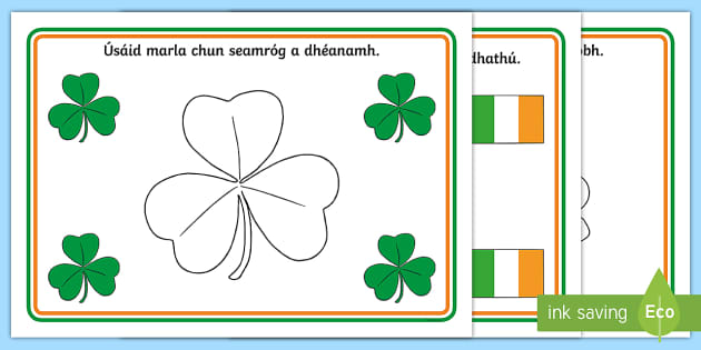 Irish Week Modelling Dough Mats Gaeilge - ROI - Irish Language Week Gaeilge