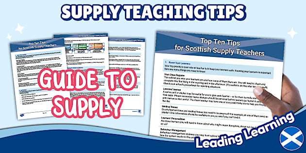 Scottish Supply Teacher - Top Ten Tips