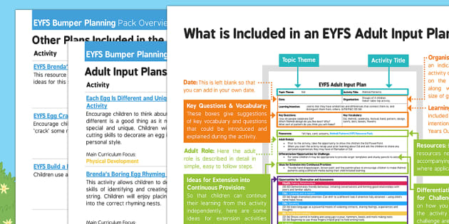 FREE! - EYFS Brenda's Boring Egg Bumper Planning Pack Overview