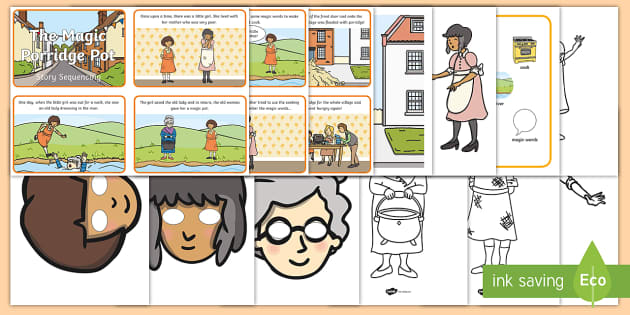 The Magic Porridge Pot Story Sack (teacher made) - Twinkl