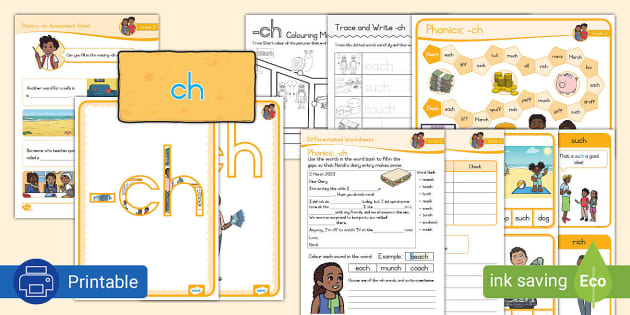 Grade 2 Phonics Pack -ch (nauczyciel wykonał) - Twinkl Grade 2 Phonics Pack -ch (nauczyciel wykonał) - Twinkl