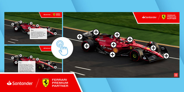 FREE Scuderia Ferrari: Formula One Car Click and Learn Digital Picture