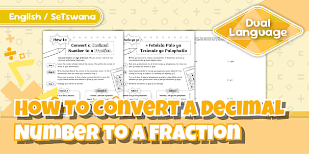 Grade 7 - Maths - Term 2 - How to Convert a Decimal Number to a Fraction