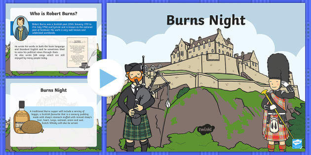 Burns Night Information PowerPoint - Teaching Resource - Twinkl
