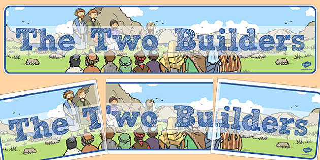 The Two Builders Display Banner (teacher made) - Twinkl