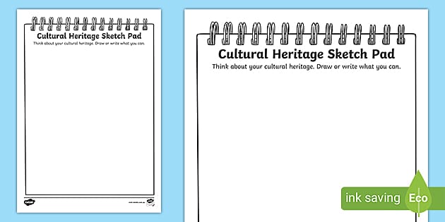 Cultural Heritage Sketch Pad Activity (teacher made)