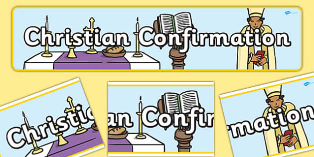 Christian Confirmation Display Banner (teacher made)