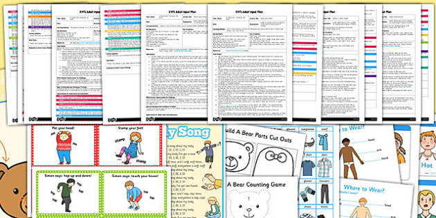 EYFS All About Me My Body Adult Input Planning and Resource Pack - planning