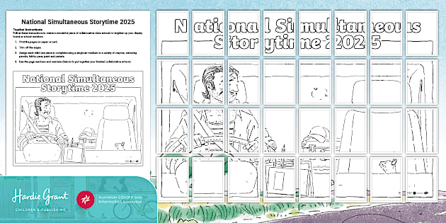 FREE! - NSS Collaborative Colouring for 'The Truck Cat' by D Frenkel