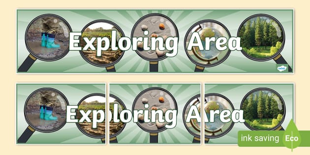 Exploring Area Photo Display Banner (professor feito) Exploring Area Photo Display Banner (professor feito)