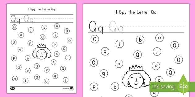 I Spy the Letter Qq Activity - Alphabet - ELA - Twinkl