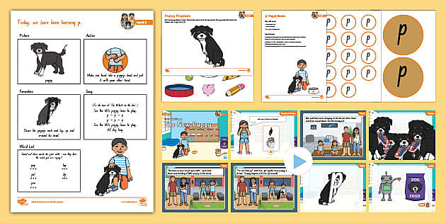 Phonics Australia Level 2: Week 1: Lesson Pack 'p' - Twinkl
