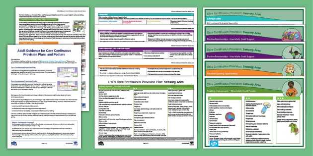 EYFS Sensory Area Planning and Poster Pack (Ages 3-5)