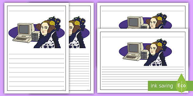 Ada Lovelace Writing Frames (teacher made) - Twinkl