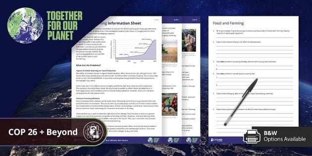 FREE! - Food and Farming Reading Comprehension Age 11+