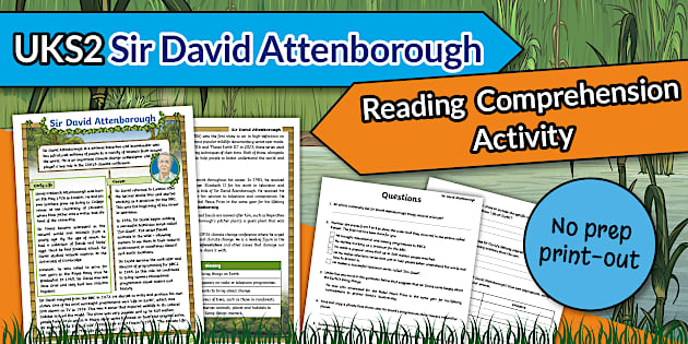 UKS2 Sir David Attenborough Reading Comprehension