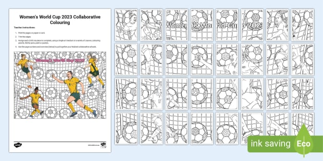 Women's World Cup 2023 Collaborative Colouring Project