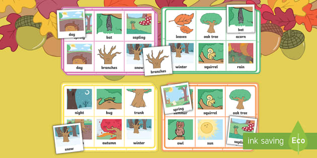 Little Acorns Matching Cards and Board Game (teacher made)