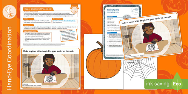 Fine Motor Hand-Eye Continuous Provision Halloween Spiders Fine Motor Hand-Eye Continuous Provision Halloween Spiders