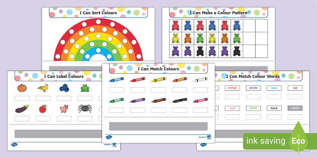 Colors Adapted Work Activities for SPED (teacher made)