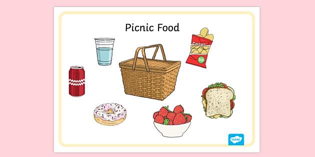 FREE! - Printable Poster of Picnic Food | Primary Resources
