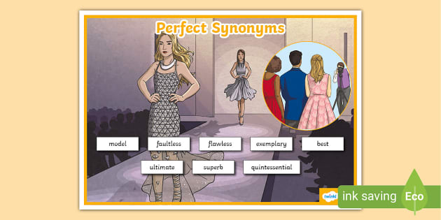 Other Words for Perfect Word Mat (teacher made) - Twinkl