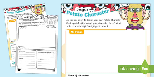 Design a Potato Character (profesor hizo) - Twinkl