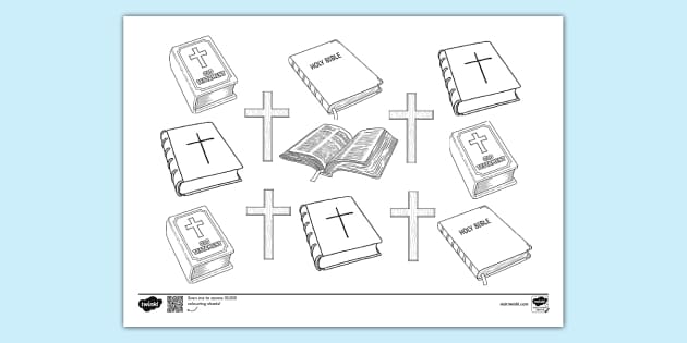 Bible Doodle Colouring Page (creat de profesori) - Twinkl