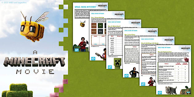 FREE! - A Minecraft Movie: SPaG Mini Mystery [Ages 10-11]