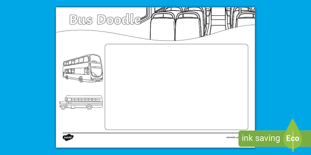 FREE! - Bus Doodle Drawing Activity (teacher made) - Twinkl