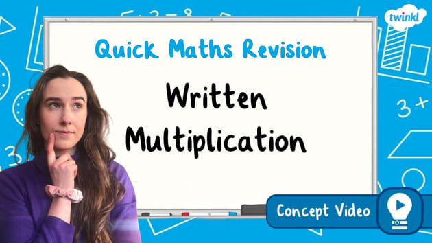 FREE! - 👉 Written Multiplication: KS2 Maths Concept Video
