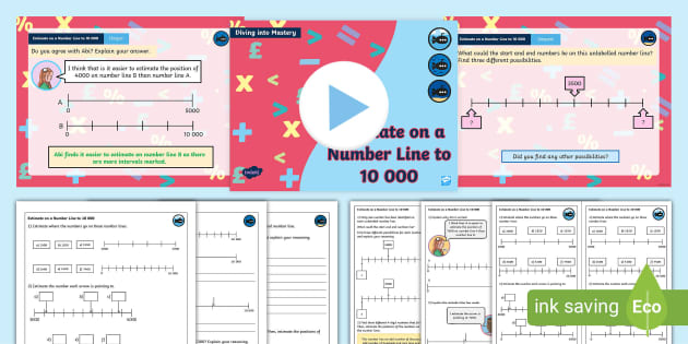 👉 Y4 DiM: Step 10 Estimate on a number line to 10 000
