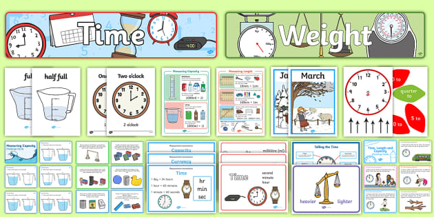 KS1 Measurement Maths Working Wall Display Pack - Twinkl