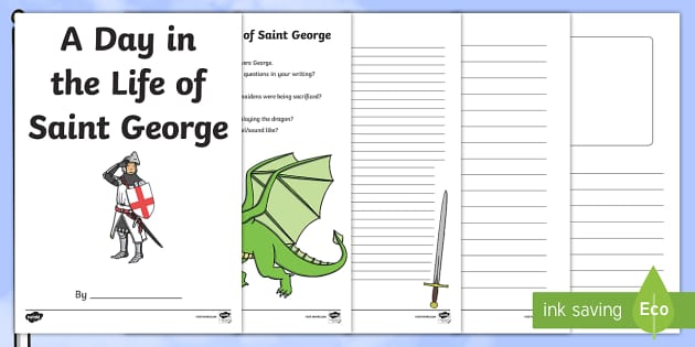 St. George's Day Creative Worksheet / Worksheet - Twinkl