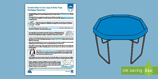 EYFS Activity Tray Polar Region Themed Ideas - Twinkl