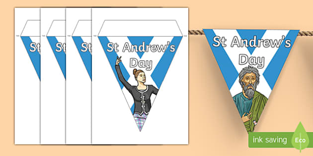 Saint Andrew's Day Display Bunting-Scottish (teacher made)