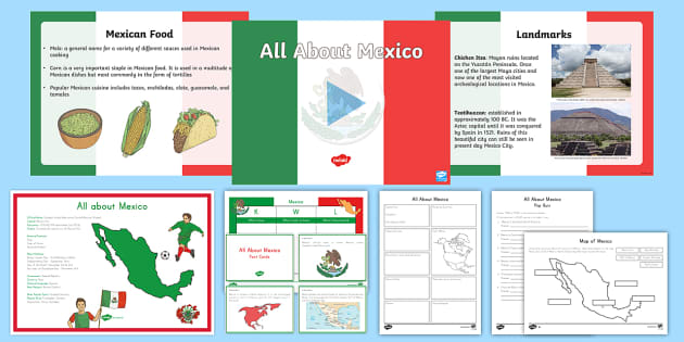 All About Mexico Resource Pack - Mexico, All About Mexico, flag, Olmecs