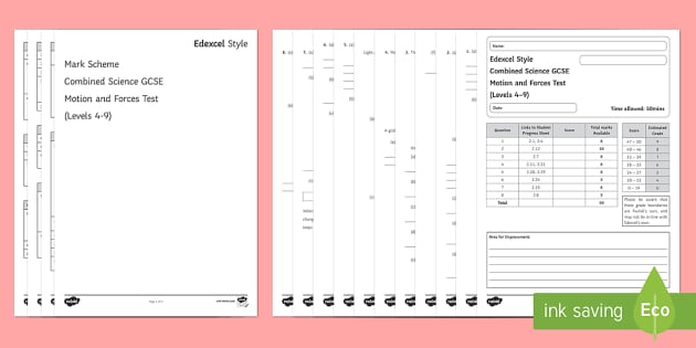 Edexcel Style Combined Science Motion And Forces Test edexcel-style-combined-science-motion-and-forces-test