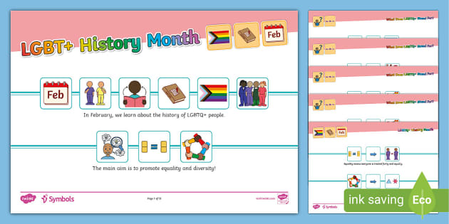 Twinkl Symbols: LGBT+ History Month Fact File - Twinkl