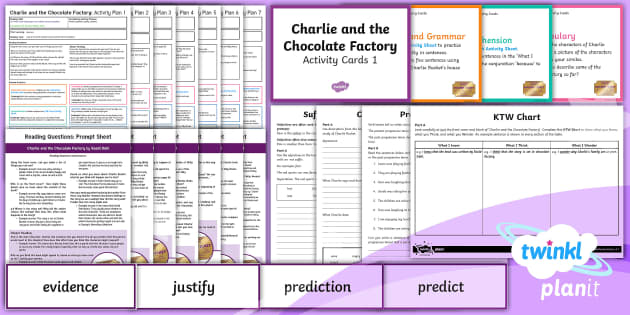 Charlie and the Chocolate Factory Guided Reading Y3 Unit Pack to Support