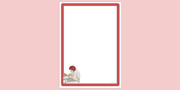 FREE! - Simple Blank Beautician Page Border | Page Borders | Twinkl