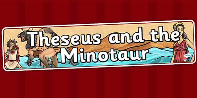 FREE! - Theseus and the Minotaur Display Banner - Twinkl