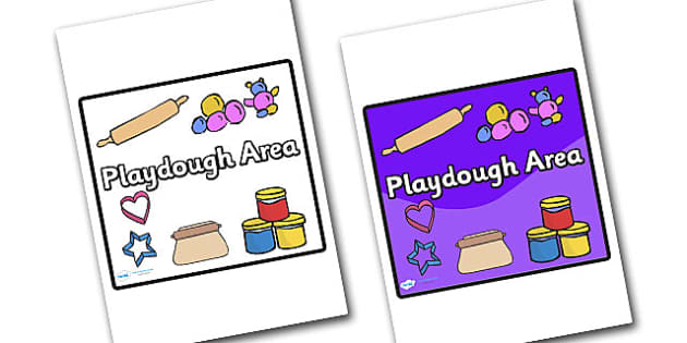 FREE! - 👉 Playdough Area Sign (teacher made)