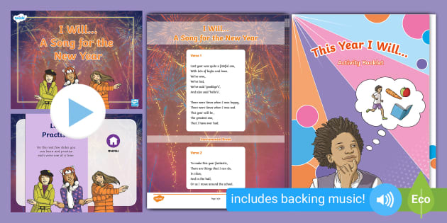 👉 This Year I Will... A Song and Composition Activity for New Years