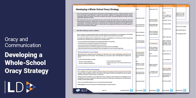 Developing a Whole-School Oracy Strategy - leaders - Twinkl