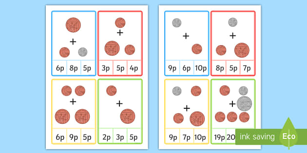 Illustrated Coin Peg Cards Within 10 Teacher Made Twinkl