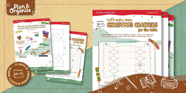 * NEW * December 20th: Christmas Cracker Craft Instructions | 25 Days of