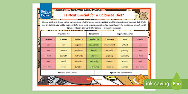 KS2 Debate like an Expert: Is Meat Crucial for a Balanced Diet?
